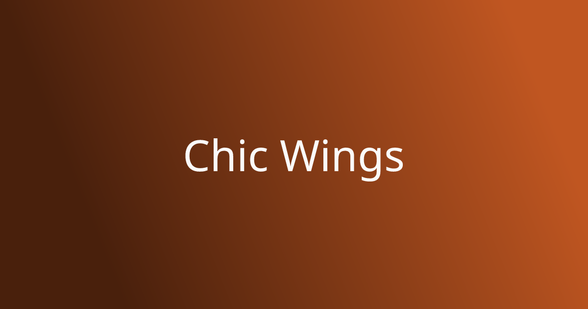 Order Authentic American Online | Chic Wings - Pickup or Delivery Available